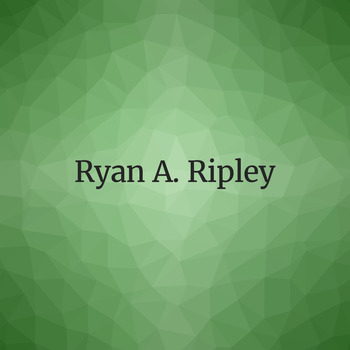 Web designer and developer | Ryan A. Ripley